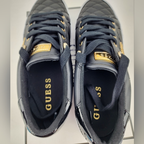 Guess | Shoes | Guess Loven Casual Quilted Sneaker Shoes Black New In ...